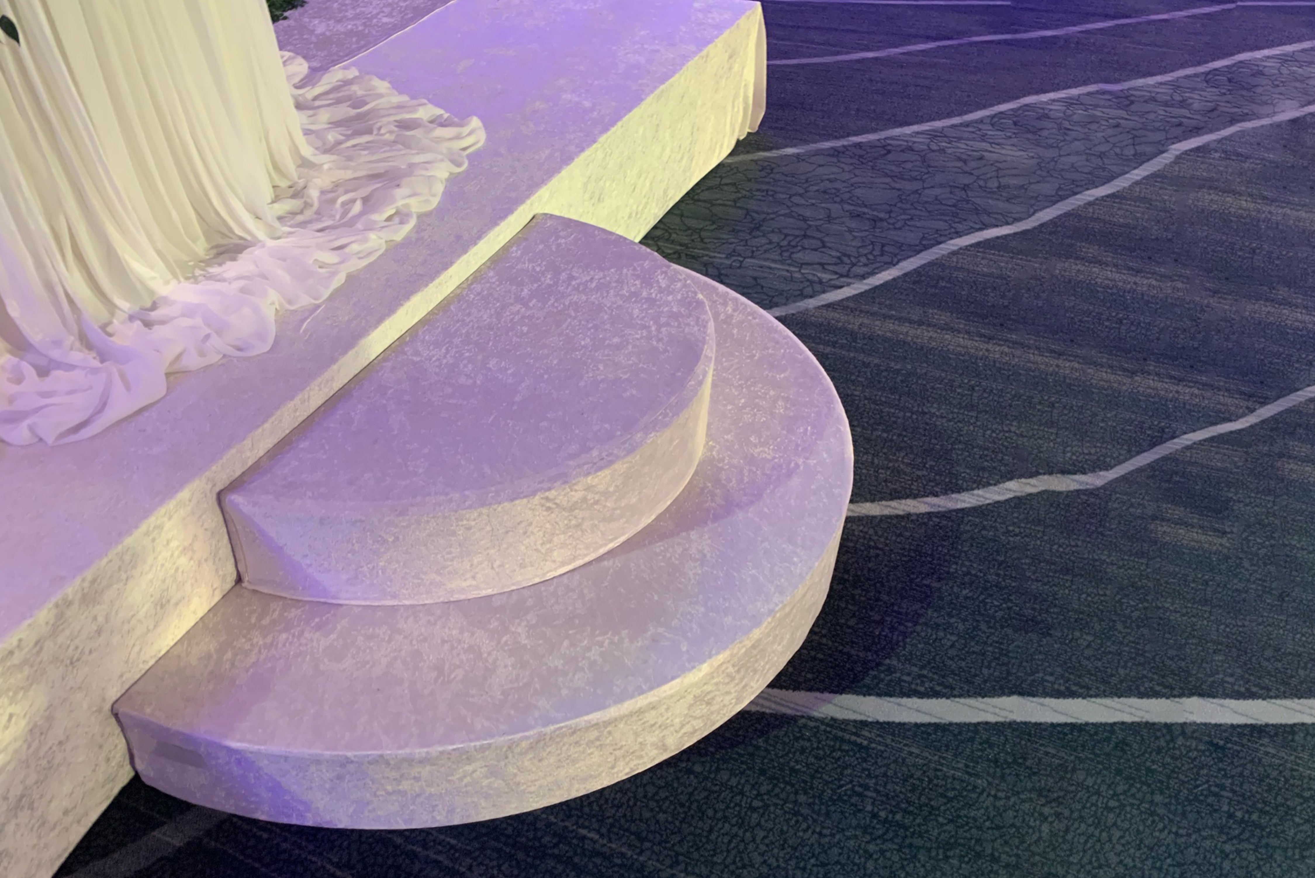 Half Moon Stair Rentals for Extra Decor Beauty – Elevated Events